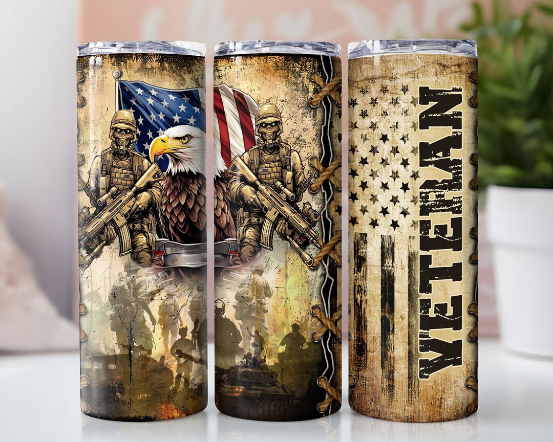 Memorial Day Sublimation Designs, Veteran Tumbler Wrap, Veteran Tumbler ...