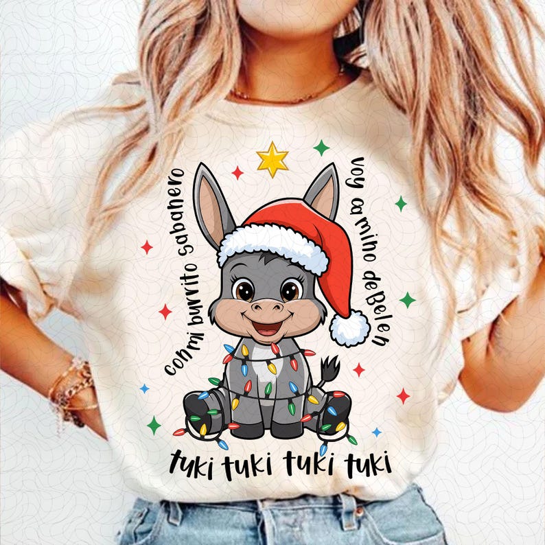 Mi Burrito Sabanero Mexican PNG, Feliz Navidad Digital Download, Tuki ...