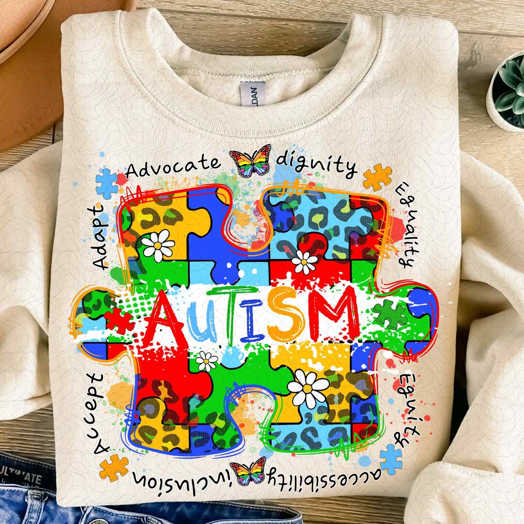 Autism Advocate Dignity Equality PNG, Autism Awareness Sublimation ...