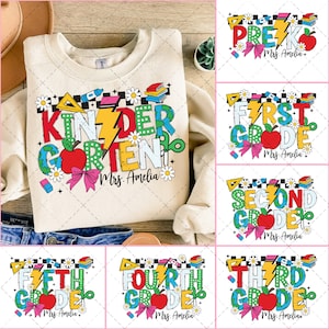 Back to School Bundle Teacher Png, Kindergarten Png, Back to School ...