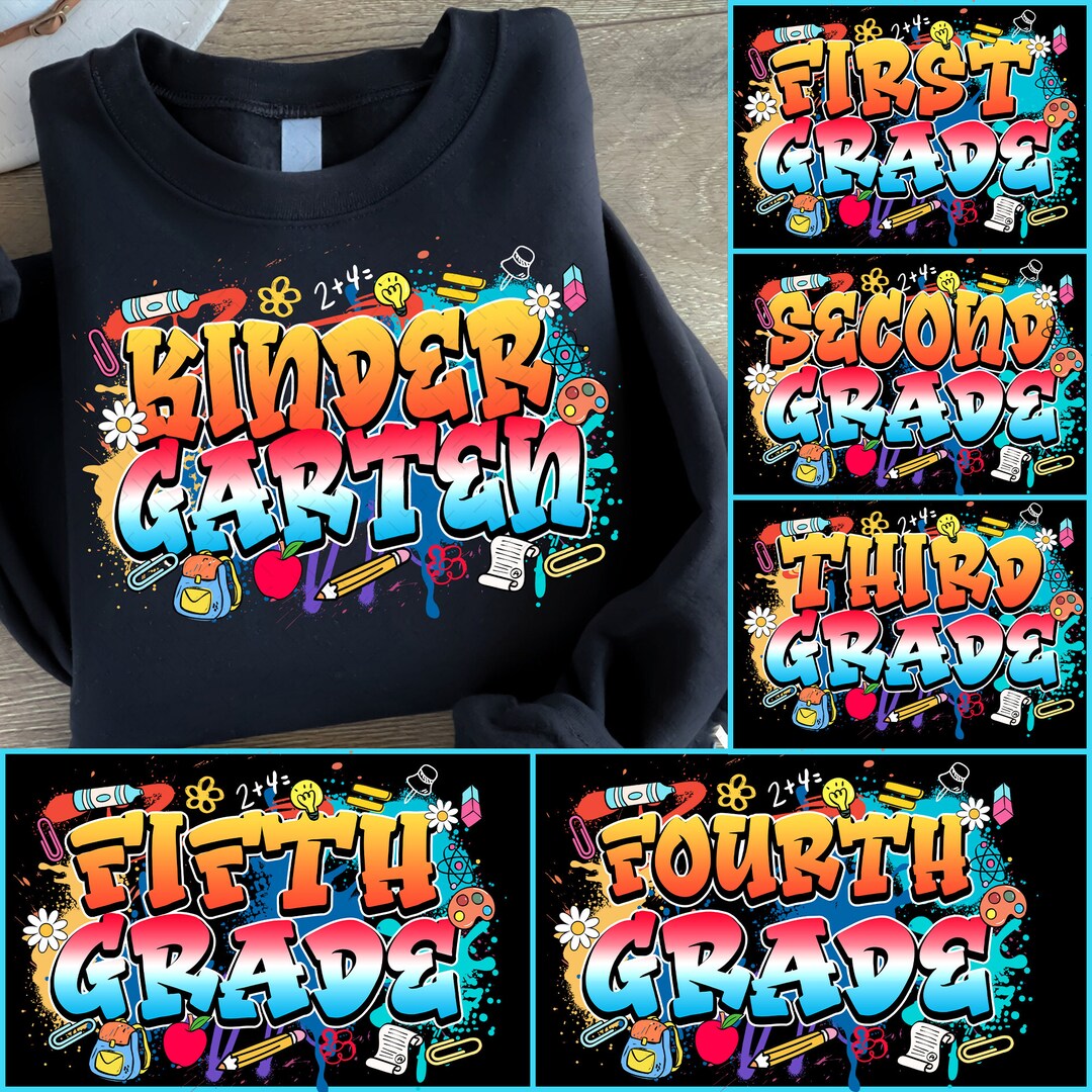 Retro Back to School Bundle, Kindergarten, First Day of School, School ...