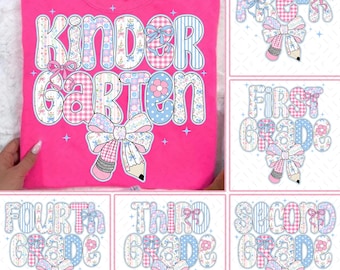 Preppy Back to School Floral Bundle, First Day of School, School Png ...