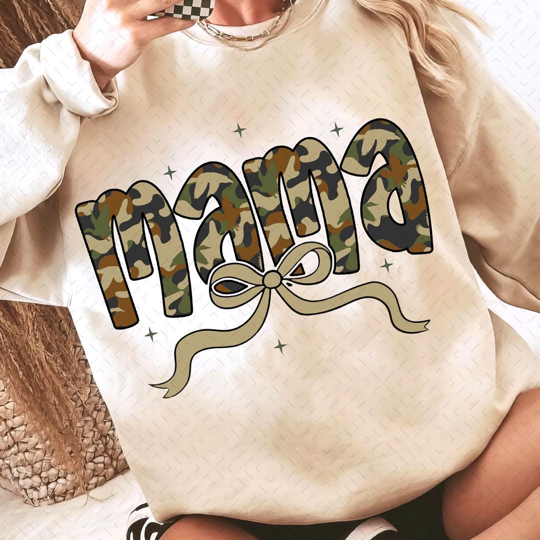 Mama Preppy Duck Camo Camouflage Png, Camouflage Png Mama, Mama ...