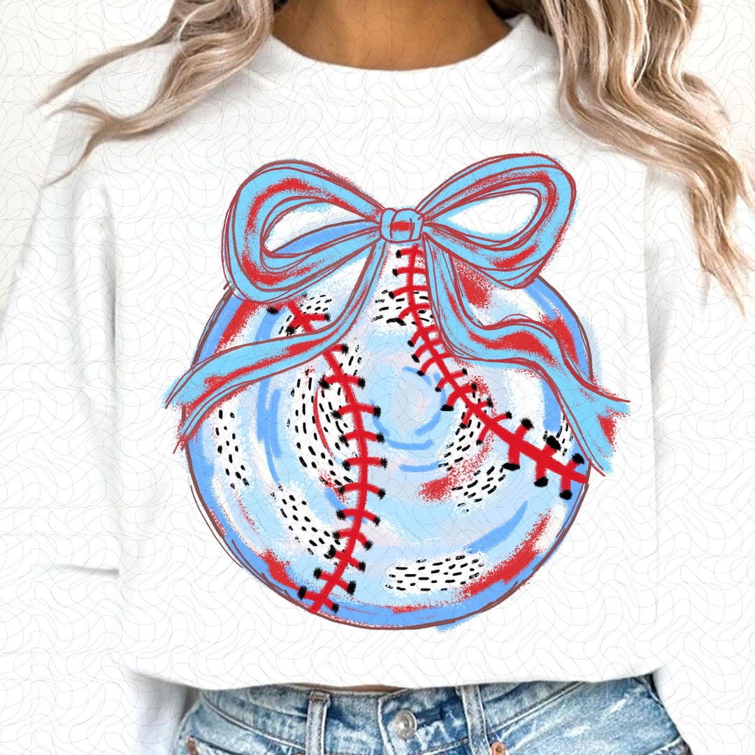 Baseball Coquette Png, Brushstroke Baseball Coquette Png, Game Day ...