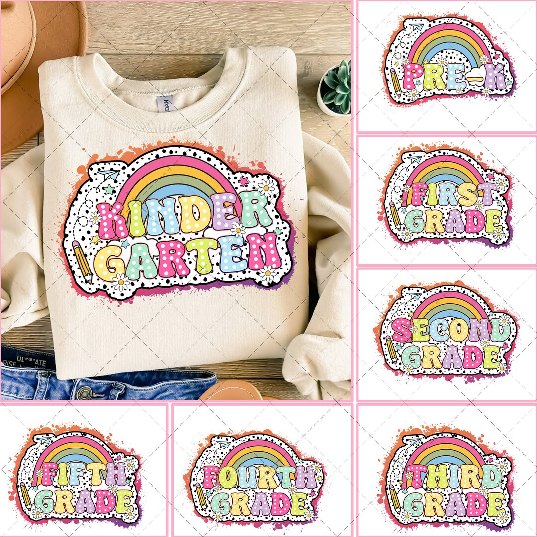 Retro Back to School Png Bundle, Teacher Png, Retro Teacher Png, Bright ...