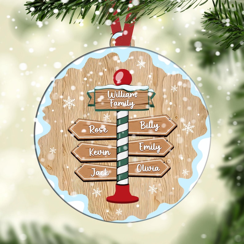 Family Christmas Ornament Png, North Pole Family Ornament Sublimation ...