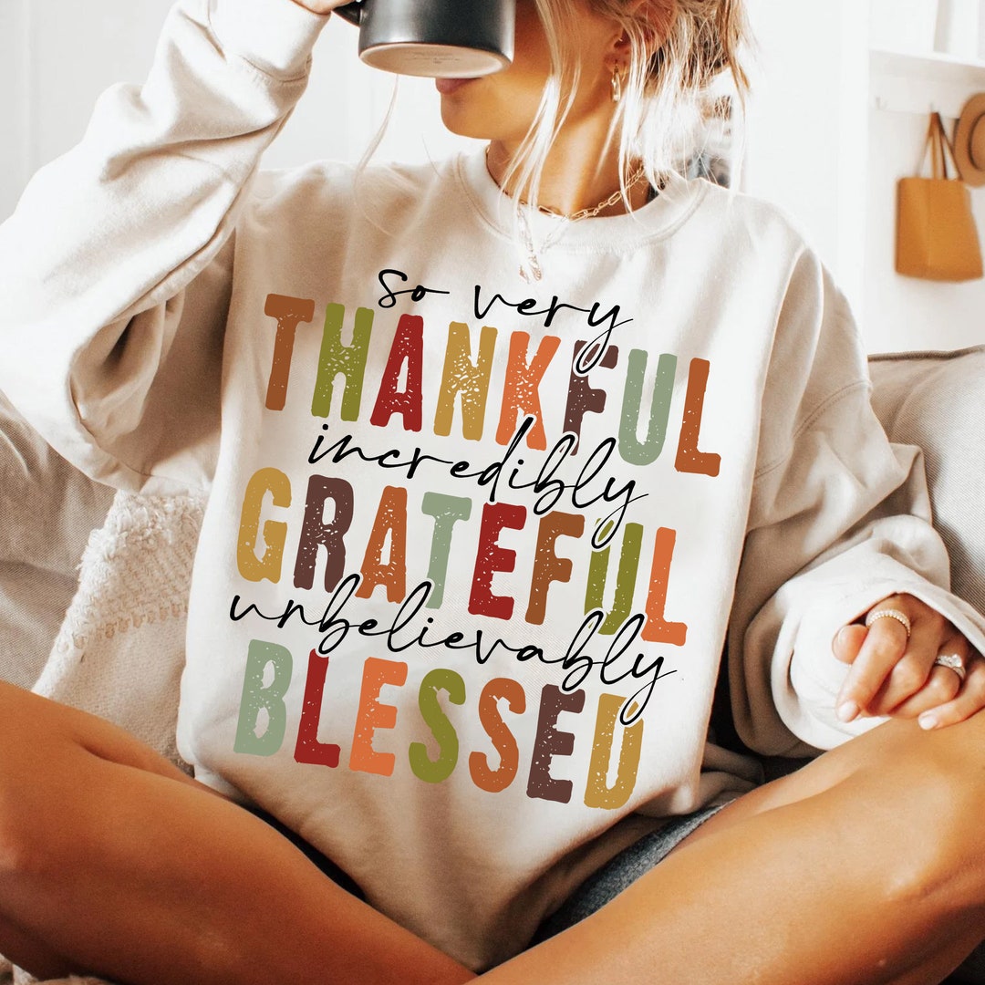 Grateful Thankful Blessed Png, Autumn Png, Thankful Png, Thanksgiving ...