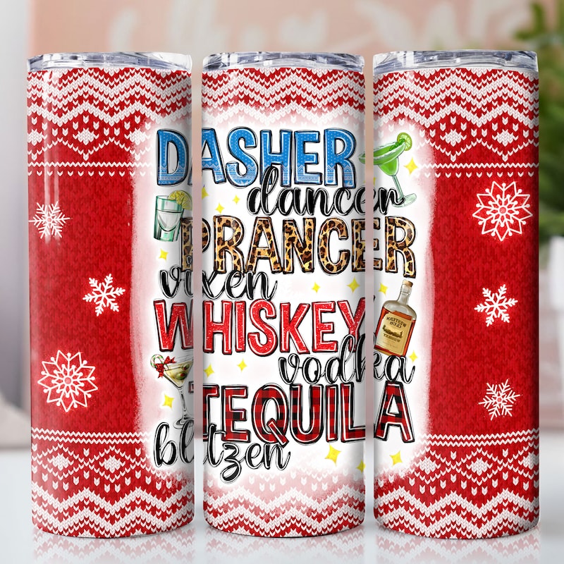 Drunk Christmas Tumbler - Etsy