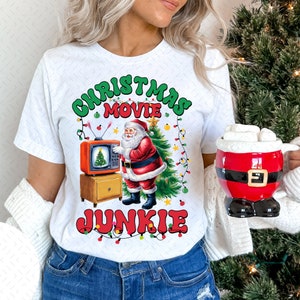 Christmas Movie Junkie Png, Merry Christmas Png, Funny Christmas Png ...