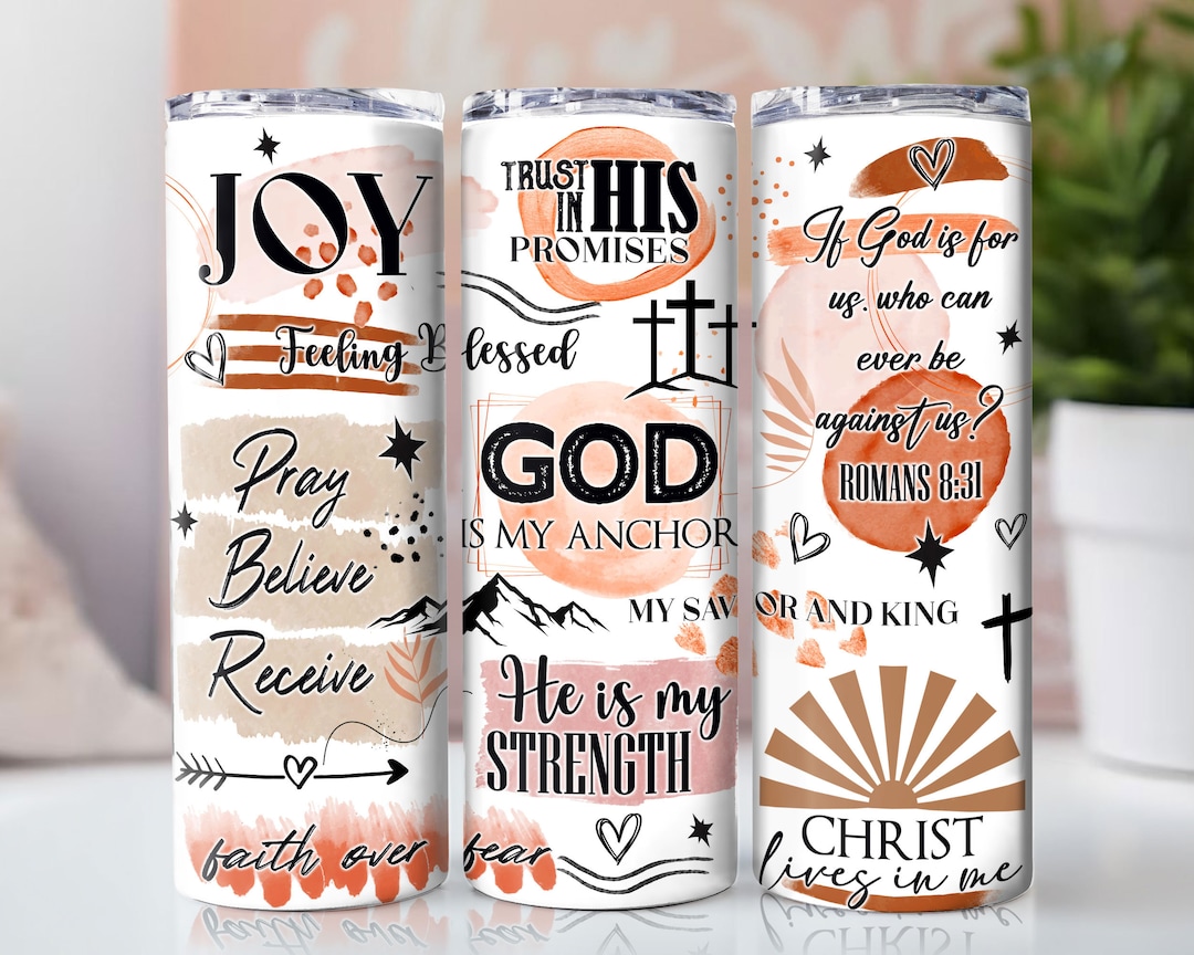 God Christian Tumbler Wrap PNG Religious 20oz Skinny Seamless Tumbler ...