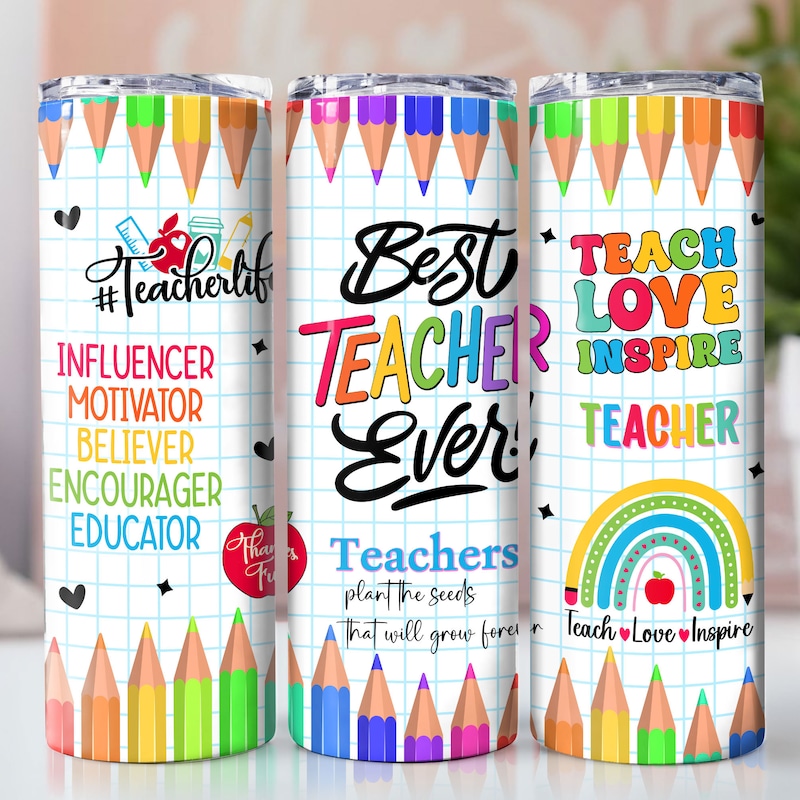Teacher Tumbler - Etsy