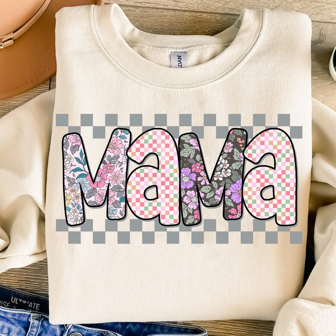Preppy Mama Png, Cute Mama Png, Floral Mama Png, Mothers Day Png, Mama ...