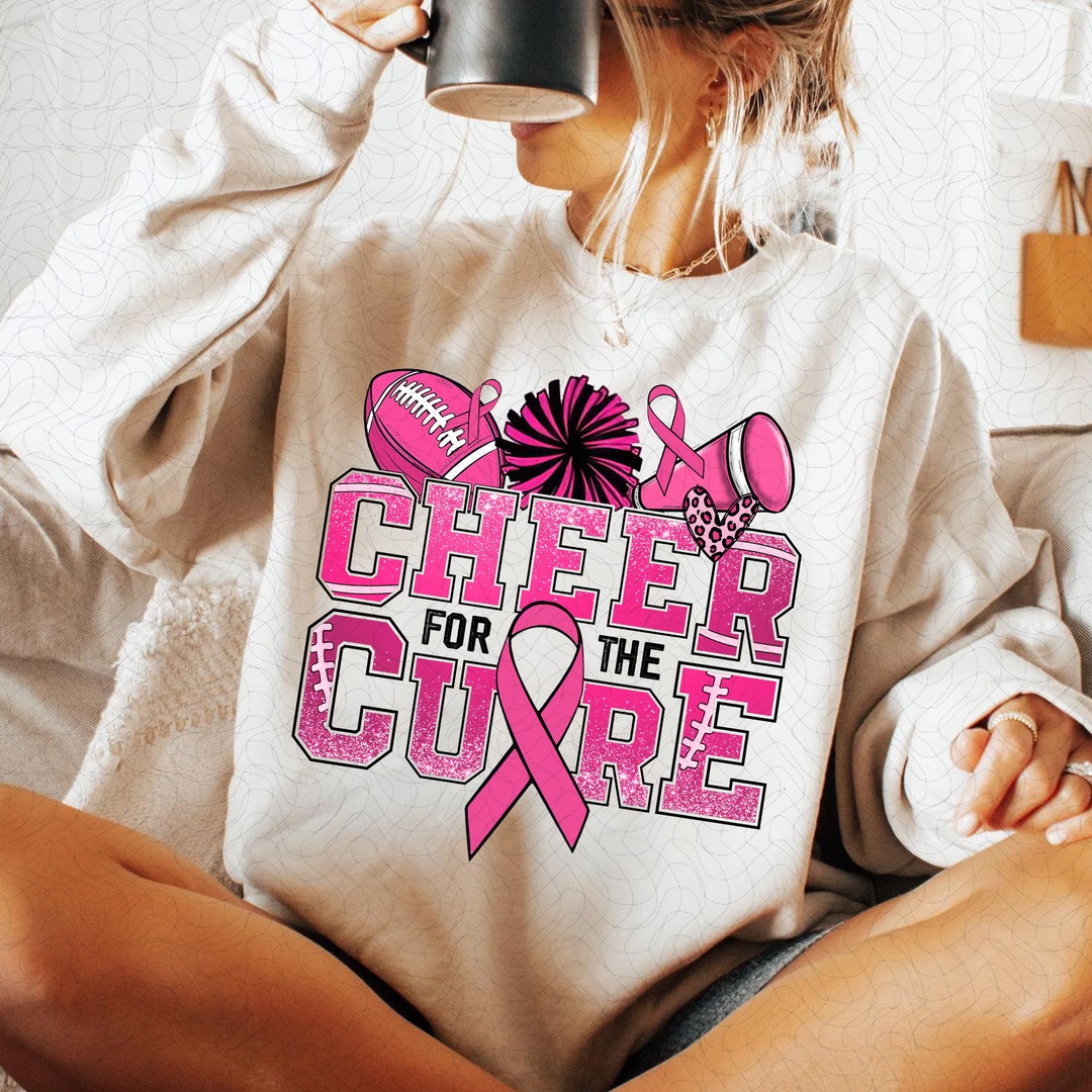 Cheer for the Cure Png, Breast Cancer Football Png, Breast Cancer ...