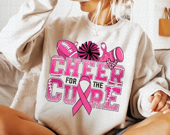Cheer for the Cure Png, Breast Cancer Football Png, Breast Cancer ...
