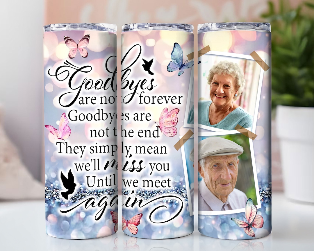 Memorial Tumbler Wrap, Pink Glitter Memorial Sublimation Tumbler ...