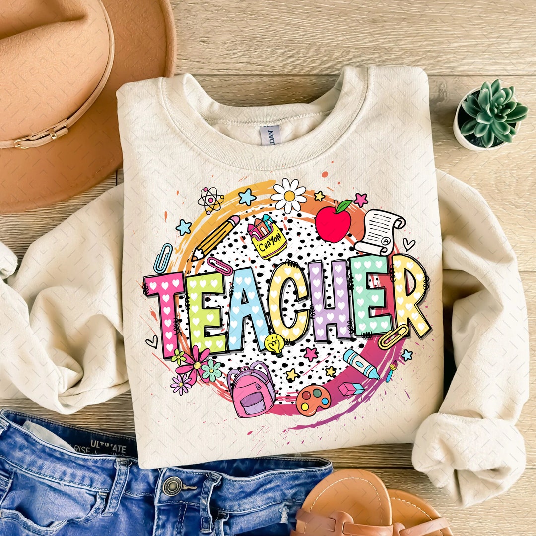 Teacher Dalmatian Png, Dalmatian Dots Png, Back to School Png, Teacher ...