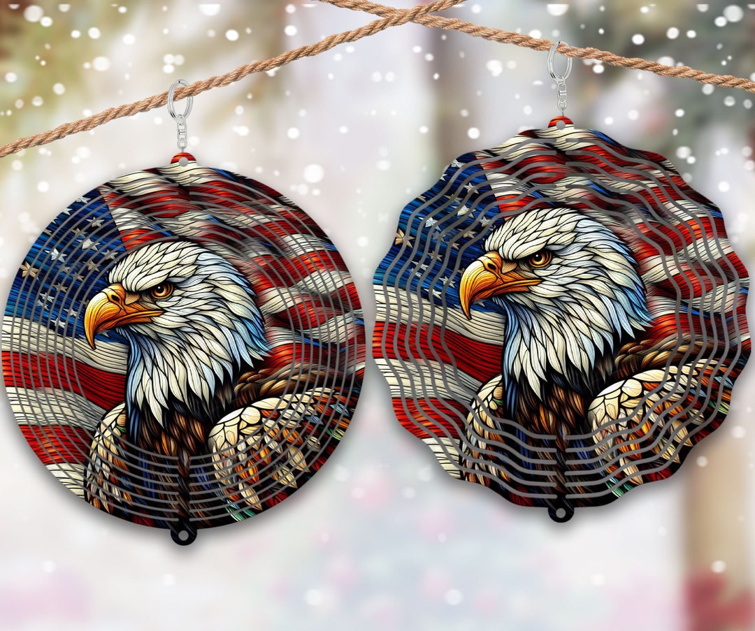 USA Eagle Wind Spinner PNG, Eagle Wind Spinner Sublimation Design ...