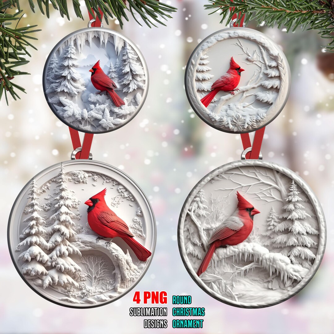 3D Christmas Sublimation Ornaments Designs Download Sublimation ...