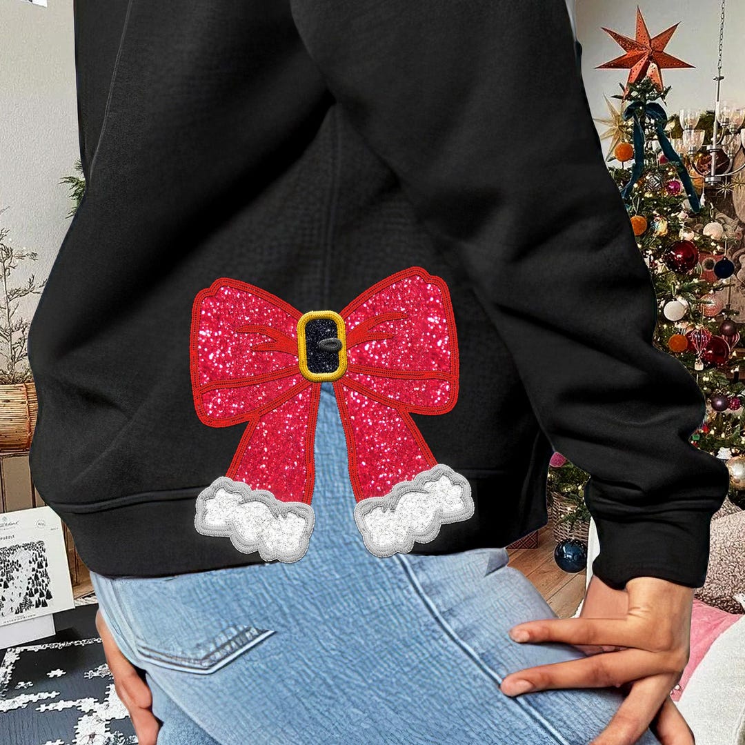 Side Bow Sweatshirt Design for Machine Embroidery Classic Bow Heirloom ...