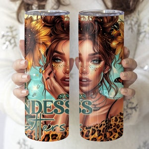 Kindness Matters Tumbler Wrap, 20oz Skinny Sublimation Tumbler Design ...