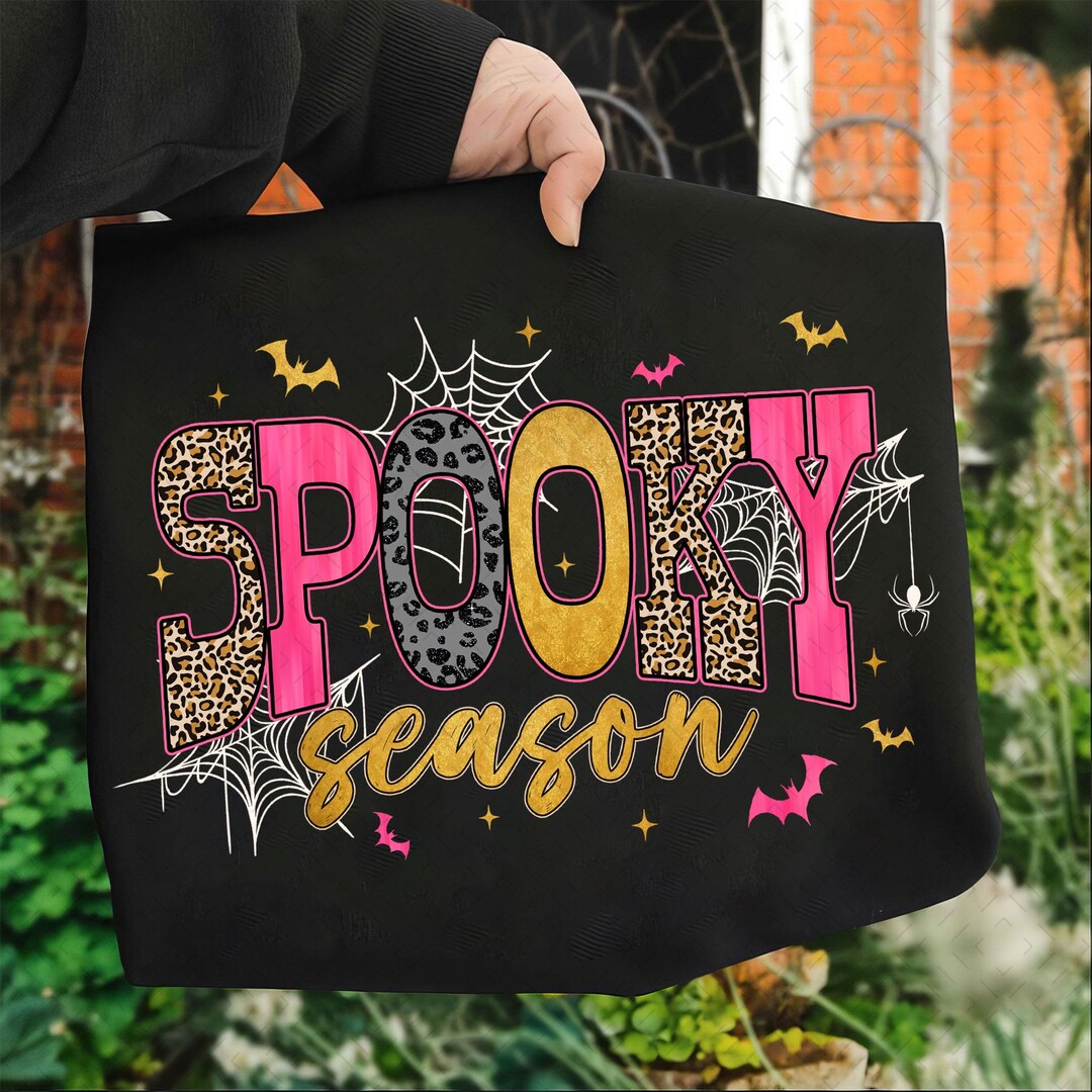 Preppy Spooky Season Png, Retro Halloween Spooky Pink Png, Halloween ...