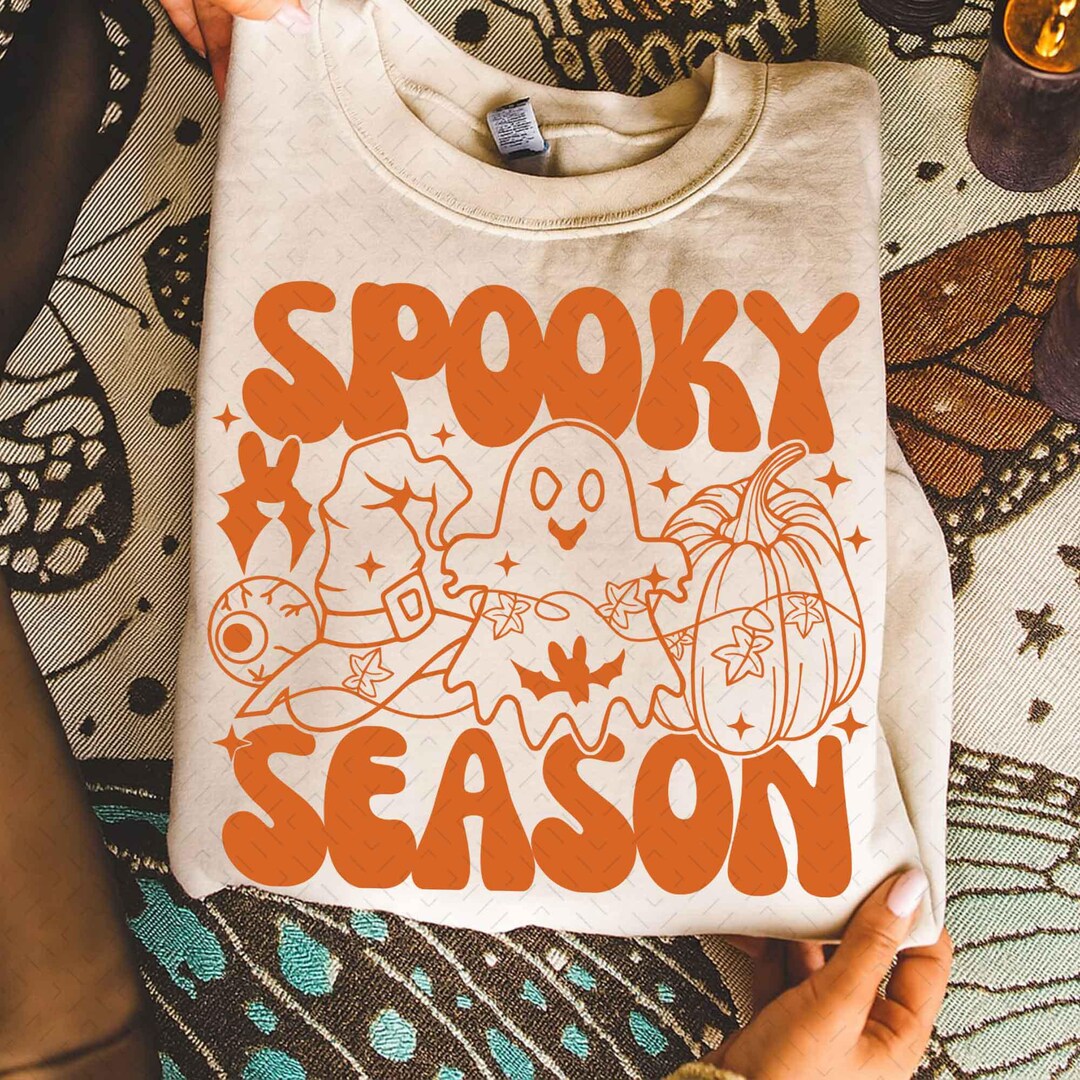 Spooky Season Png Svg, Retro Halloween Png, Spooky Halloween Png, Kids ...