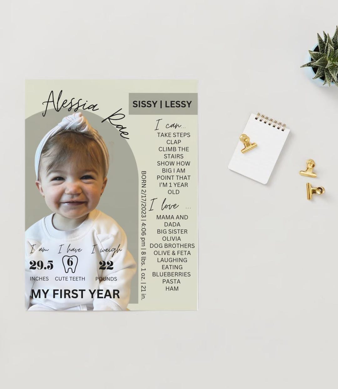 About Me Birthday Poster (alessia Version) - Etsy