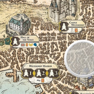 Lords of Waterdeep - Vinyl Playmat Gameboard - Custom Product ...