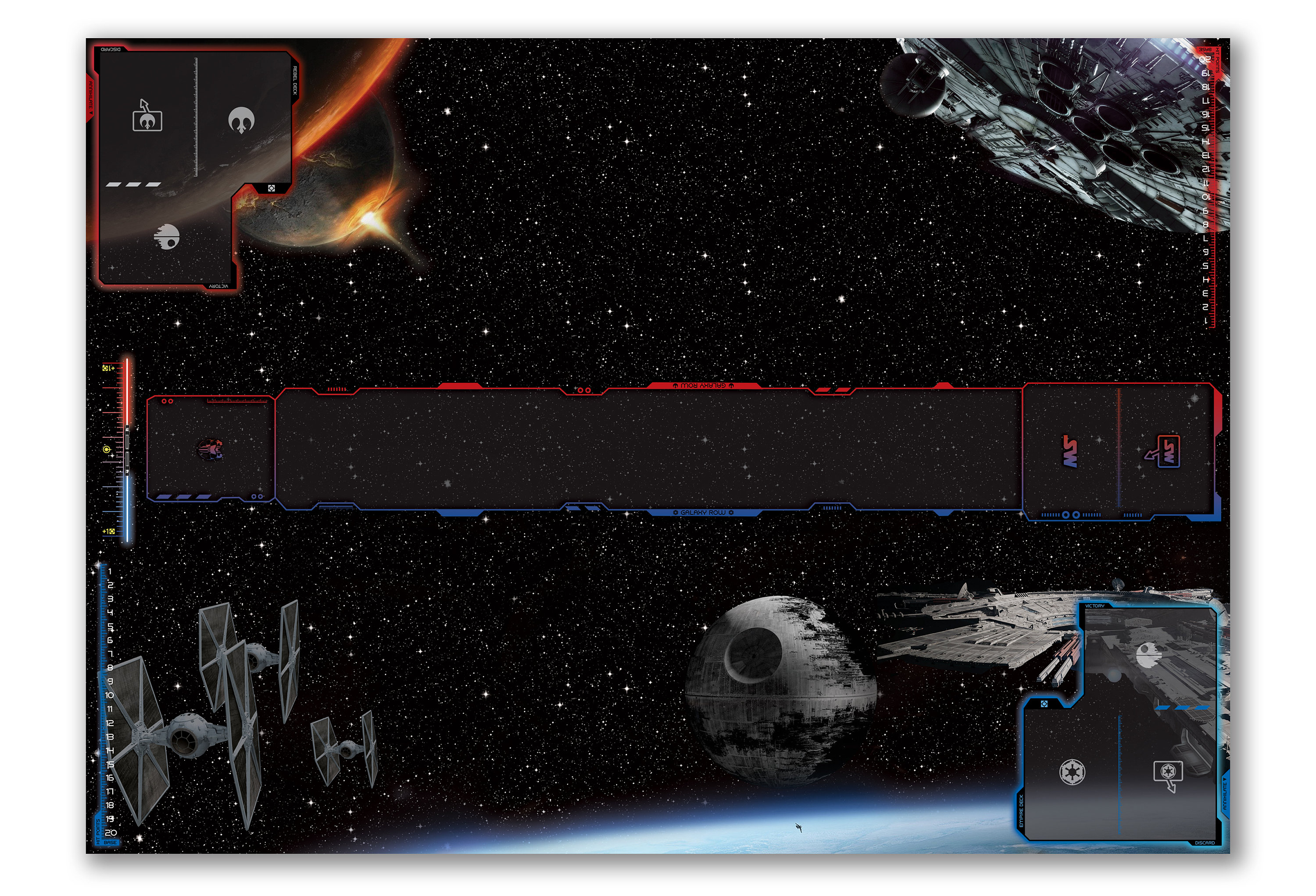 Star Wars the Deckbuilding Game Edition SPACE Vinyl Playmat Gameboard ...