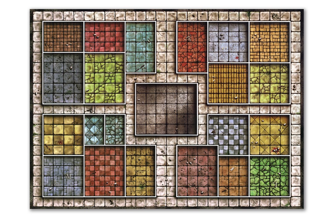 Heroquest - Vinyl Playmat Gameboard- Custom Product -unofficial Product ...
