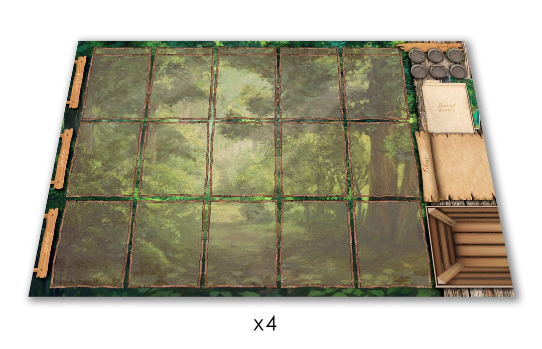 Everdell 4pcs Vinyl Playmat Gameboard Custom Unofficial - Etsy