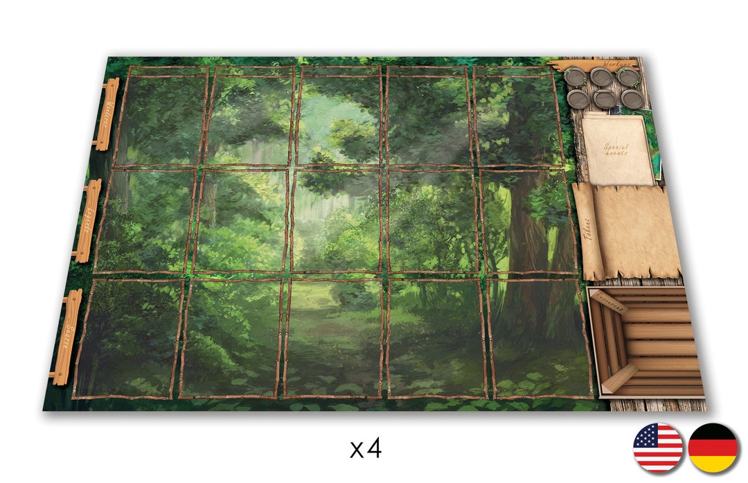 Everdell 4pcs - Vinyl Playmat Gameboard - Custom Unofficial Product - Etsy