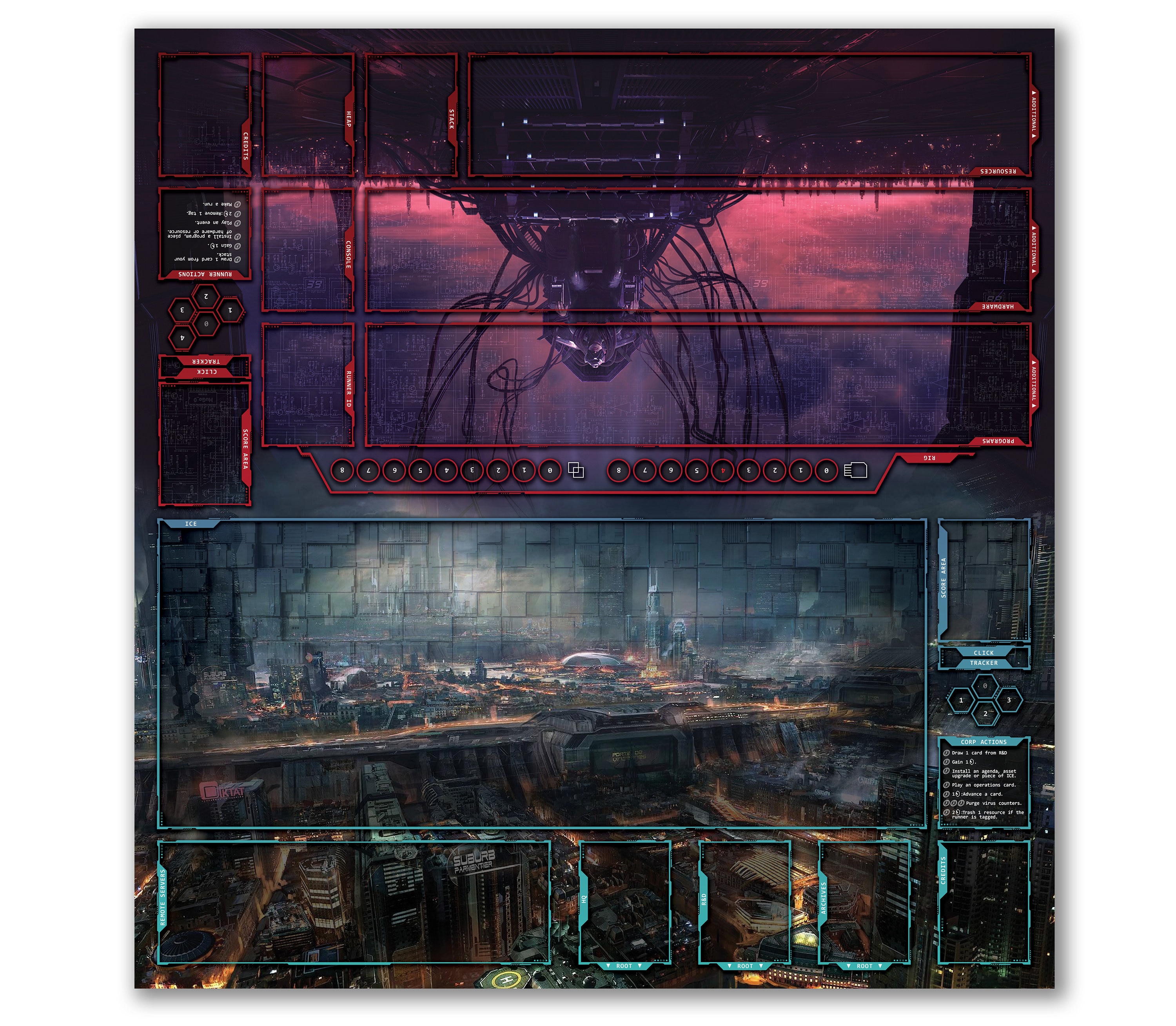 Android: Netrunner Vinyl Playmat Gameboard Custom Product - Etsy