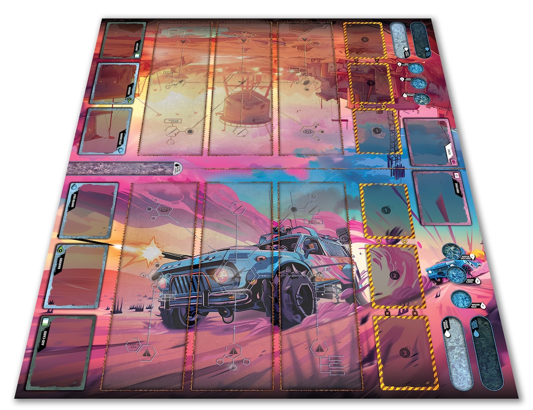 Radlands - Vinyl Playmat Gameboard for 2 Players- Custom Product ...