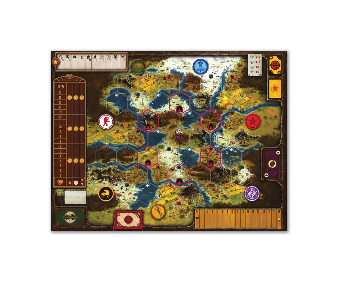 Scythe - Vinyl Playmat Gameboard - Custom Product - Etsy