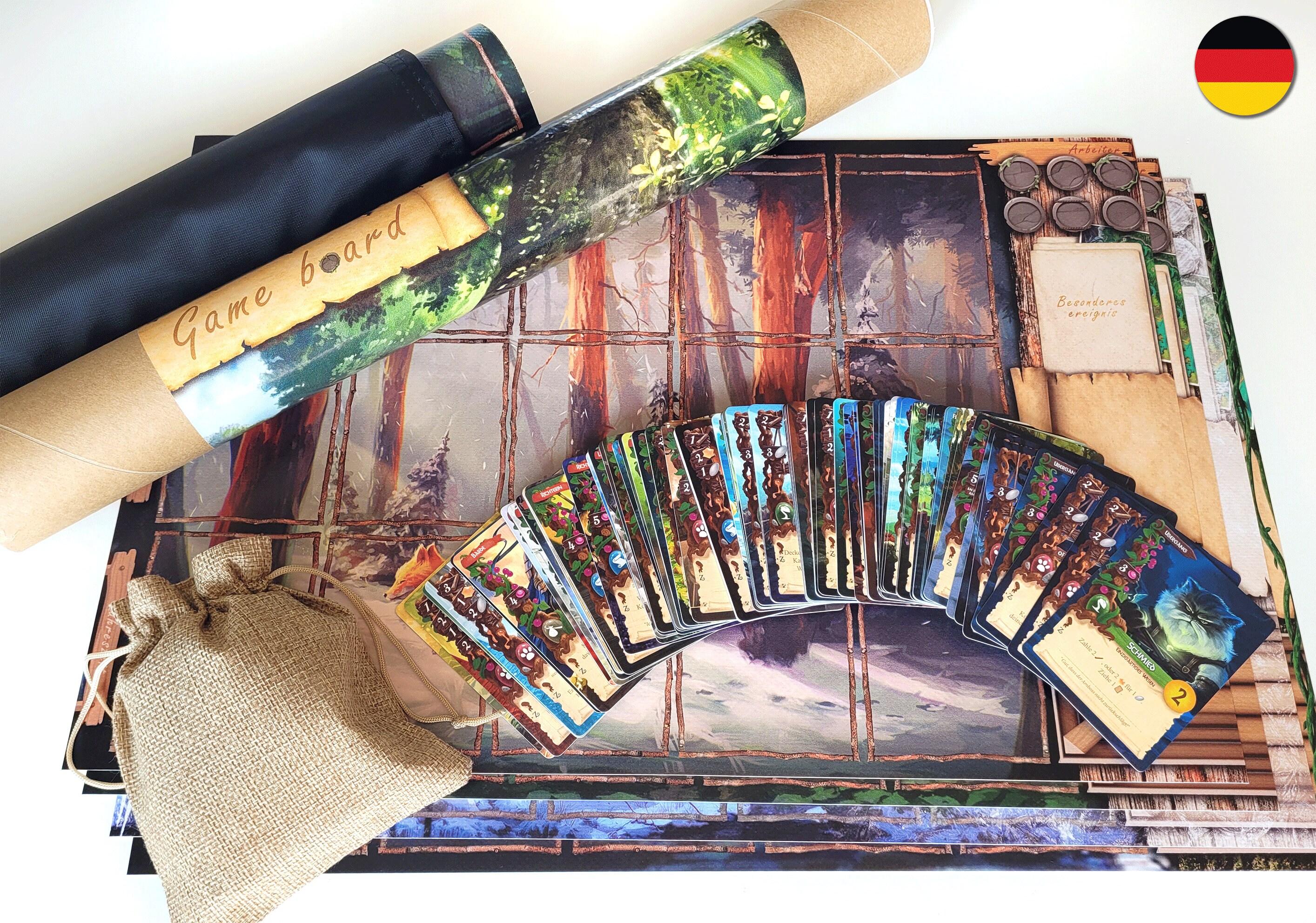 Everdell FAN EXPANSION - X94 Cards + Vinyl Playmat –english and German ...