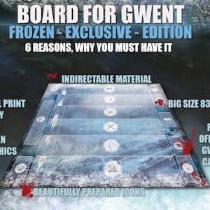 Gwent Card Game the Witcher- Vinyl Playmat Gameboard - Custom Product ...