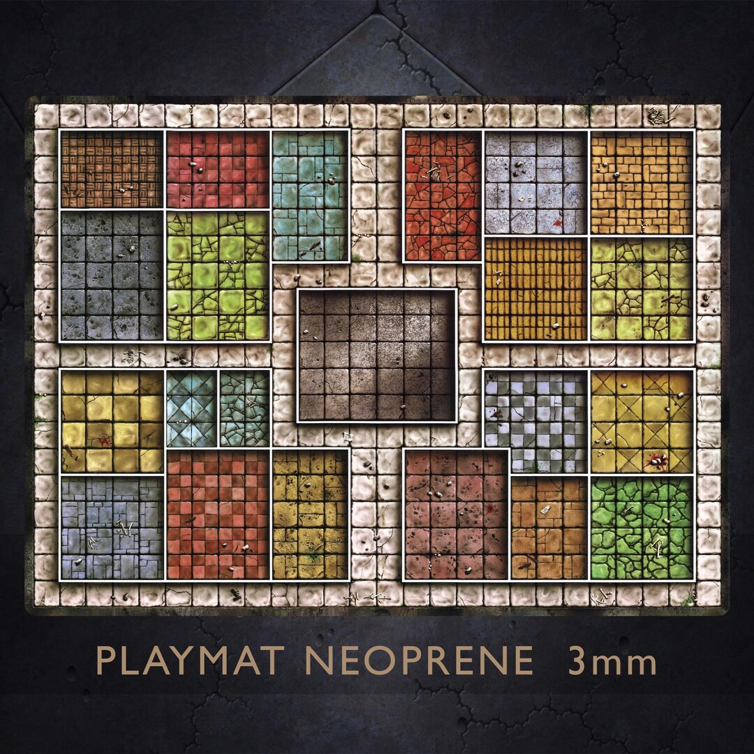 Heroquest - NEOPRENE Mat 3mm - Custom Edition - Unofficial Product - Etsy