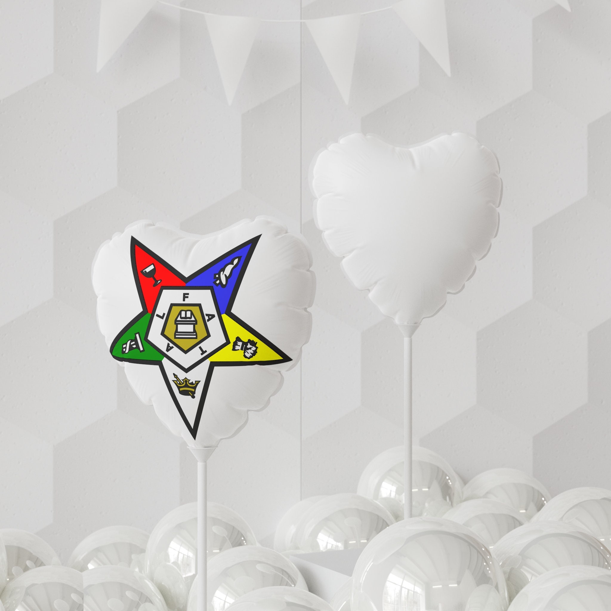 Eastern Star Balloon round and Heart-shaped, 11 - Etsy