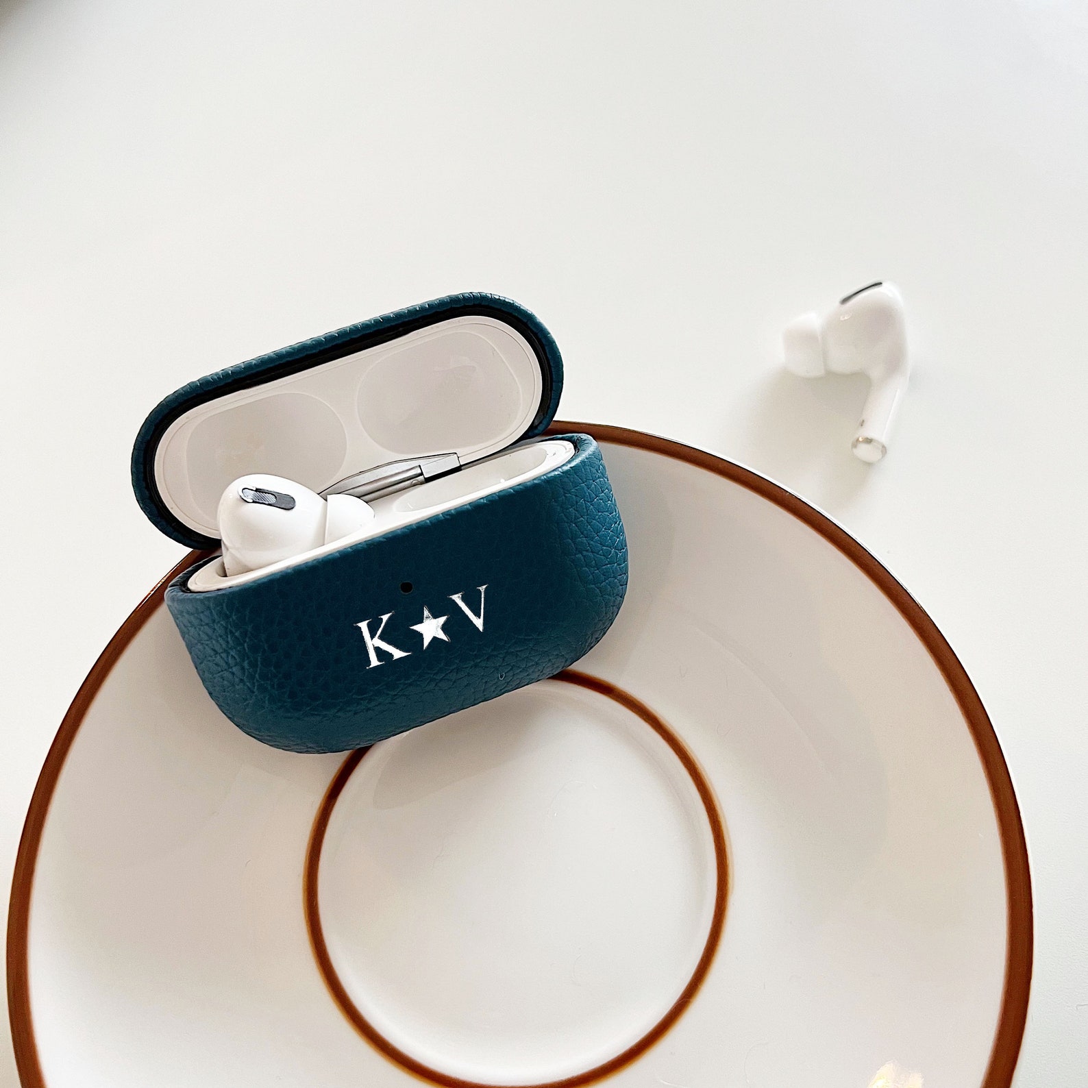 Customized Airpods Pro Case Pebble Leather Airpods Case - Etsy