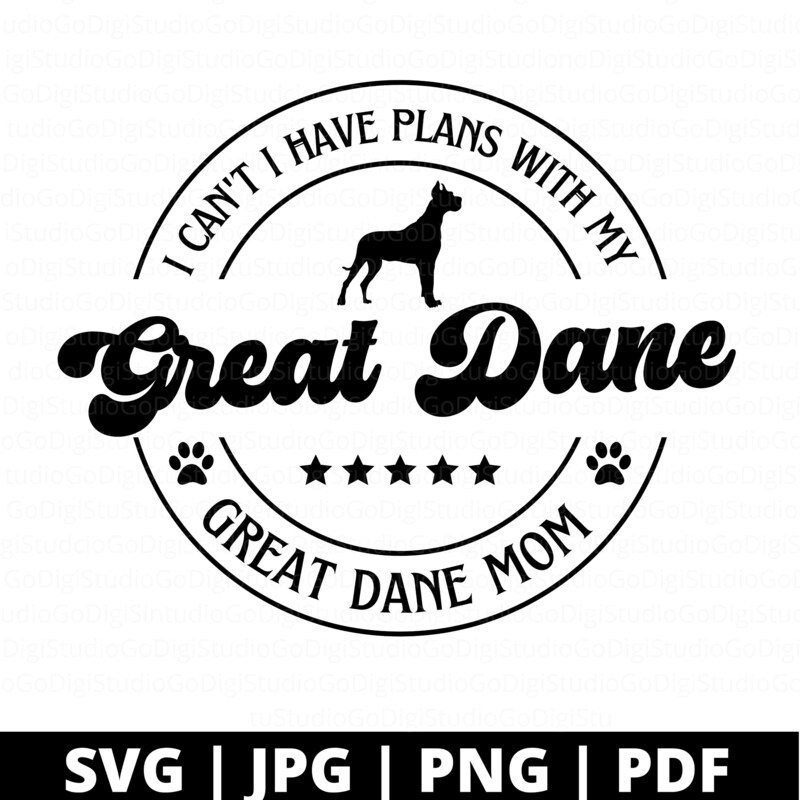 Great Dane Svg - Etsy