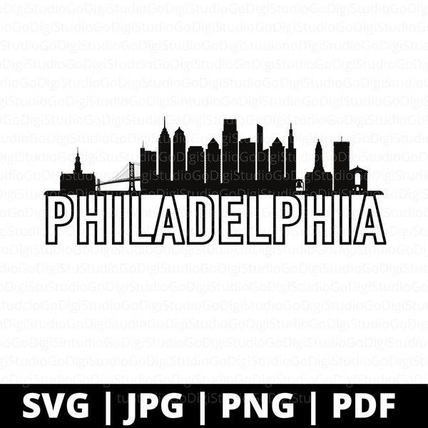 Philly City Silhouette Cricut Svg - Etsy