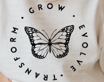 Evolve Butterfly Svg - Etsy