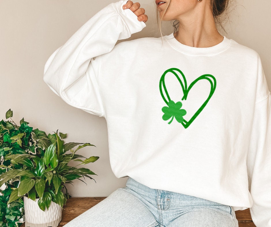 Saint Patrick's Day Heart Svg Png and Cut Files for - Etsy