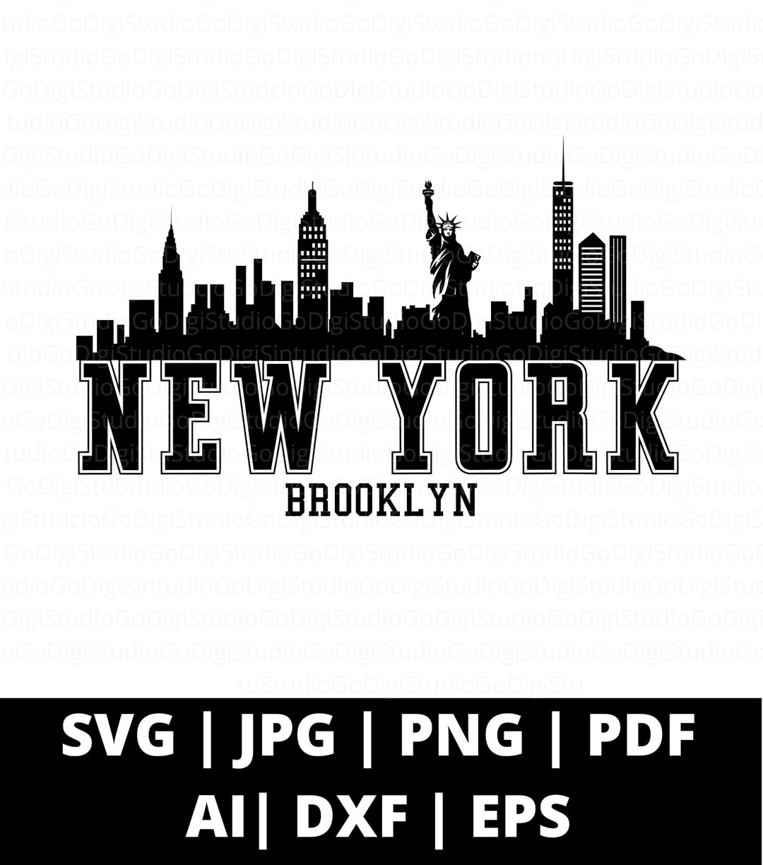 New York Svg, New York Silhouette, New York City Svg, NYC Svg, NY Svg ...