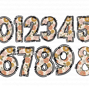 Spring Floral Alphabet Letters PNG Bundle, Floral Alphabet Clipart ...