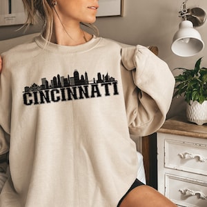 Cincinnati Svg Png and Cut Files for Cricut, Cincinnati Skyline Svg ...