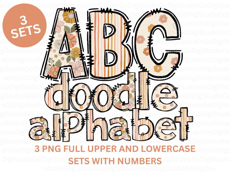 Spring Floral Alphabet Letters PNG Bundle Floral Alphabet - Etsy