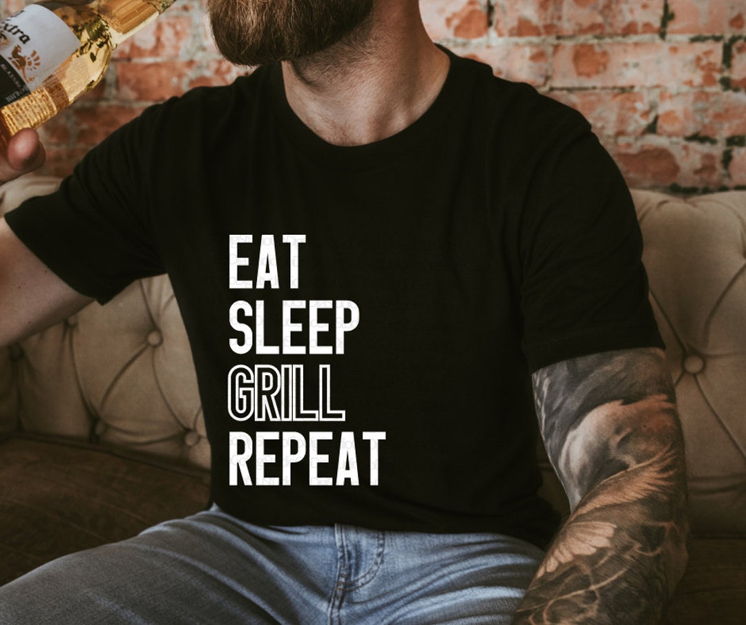 Eat Sleep Grill Repeat, Grillfather Svg, Dad Svg, Dad Png, Funny Dad ...
