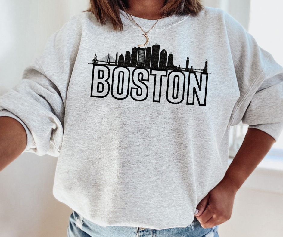 Boston Svg Boston Silhouette Boston Png Boston Skyline - Etsy